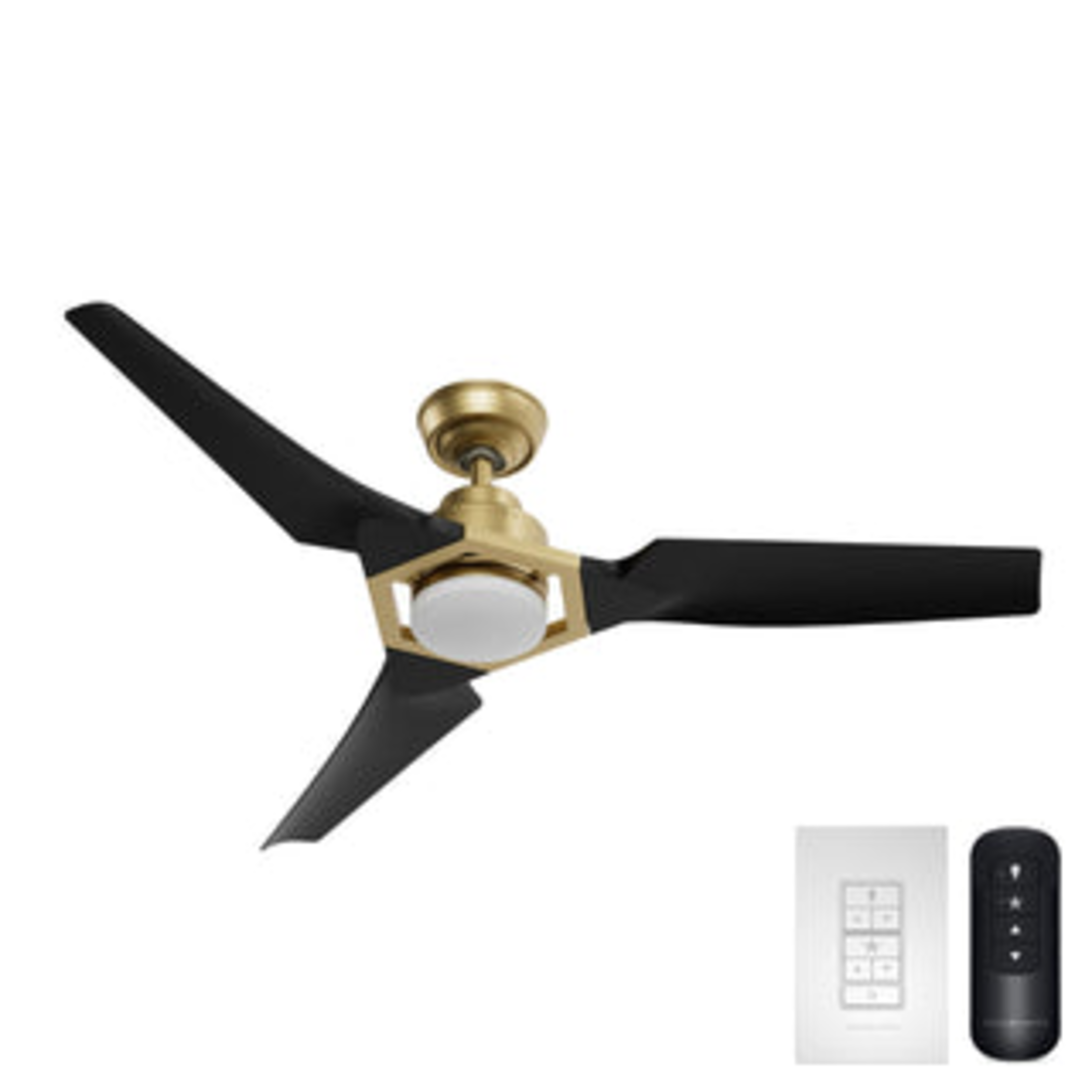 Eula Outdoor ENERGY STAR DC with LED Light 52 inch with remote and wal ...